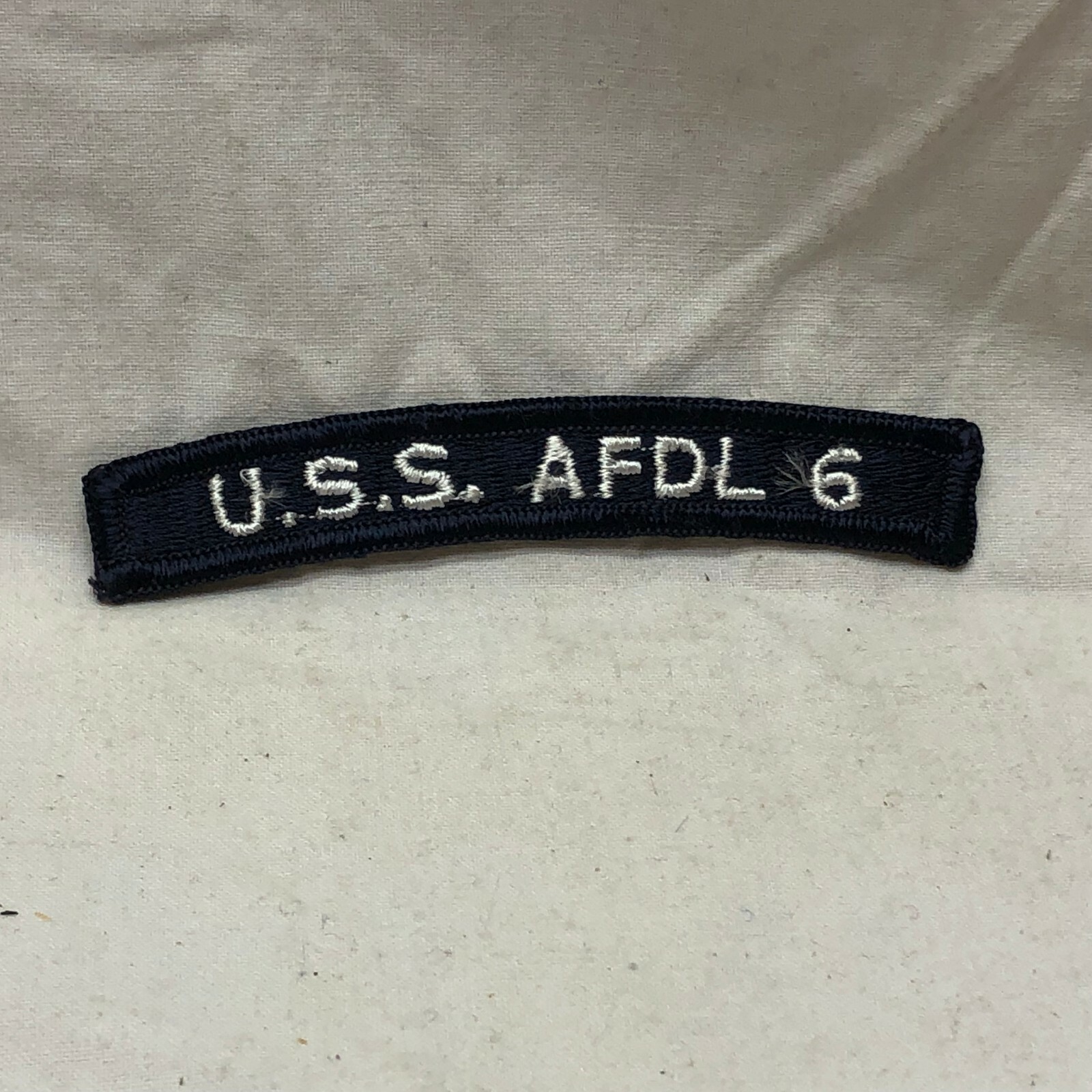 U.S.S. AFDL 6 Military Patch Arc Tab Badge | eBay