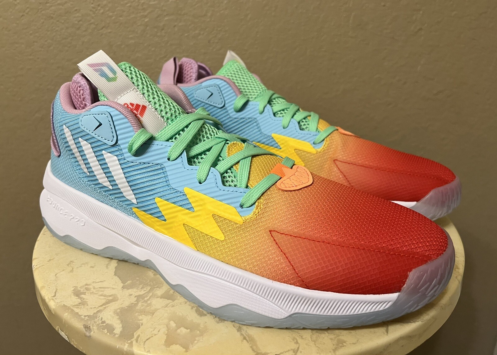 Adidas Dame 8 ‘Rainbow’ Unreleased Basketball Shoes HQ1272 Men’s Sz 14. ...