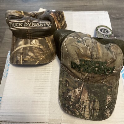 Duck Dynasty Hat Caps Strap Back Mens Brown Camo Television Logo ...