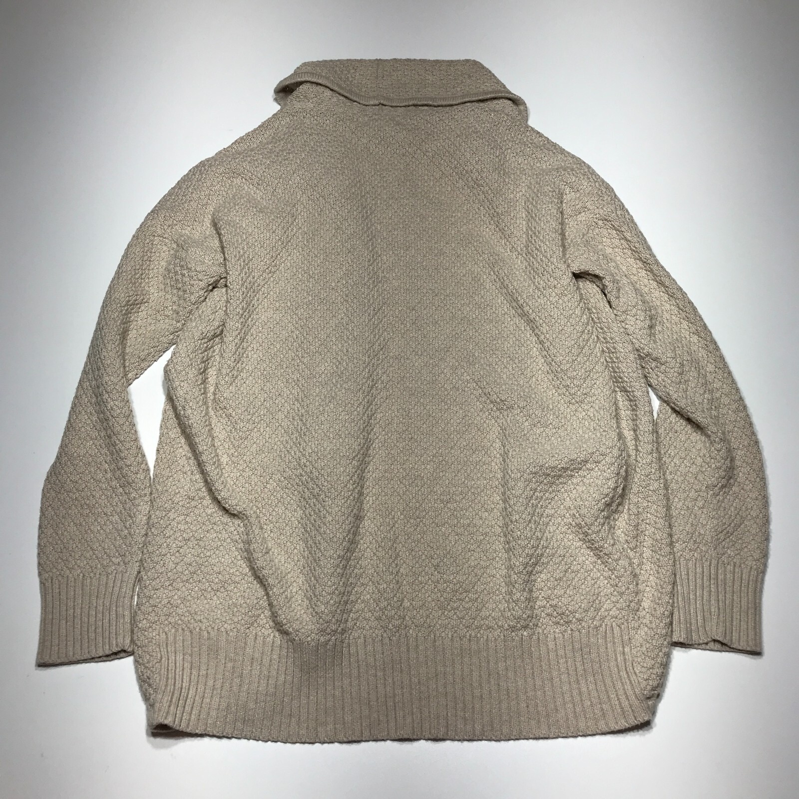 Artisan NY Cardigan Sweater Womens Size Large Shawl Neck Beige Open ...