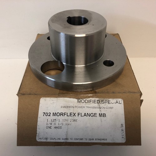 NEW OLD STOCK EMERSON 702 MORFLEX FLANGE MB BORE=1.125/1.126 ONE HHSS ...