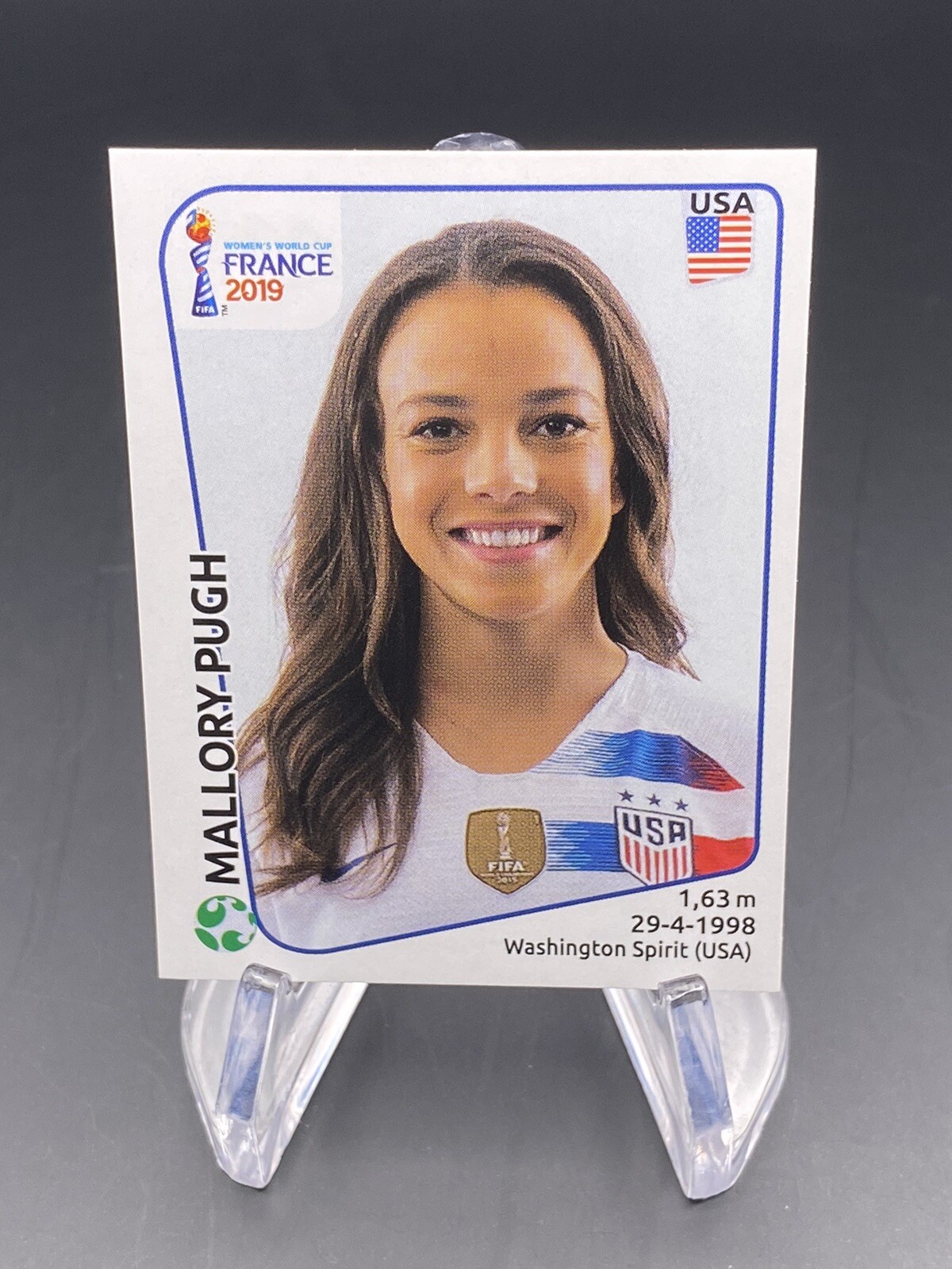 2019 Mallory Pugh Swanson Rookie Sticker Card Panini USA USWNT Soccer #417 | eBay