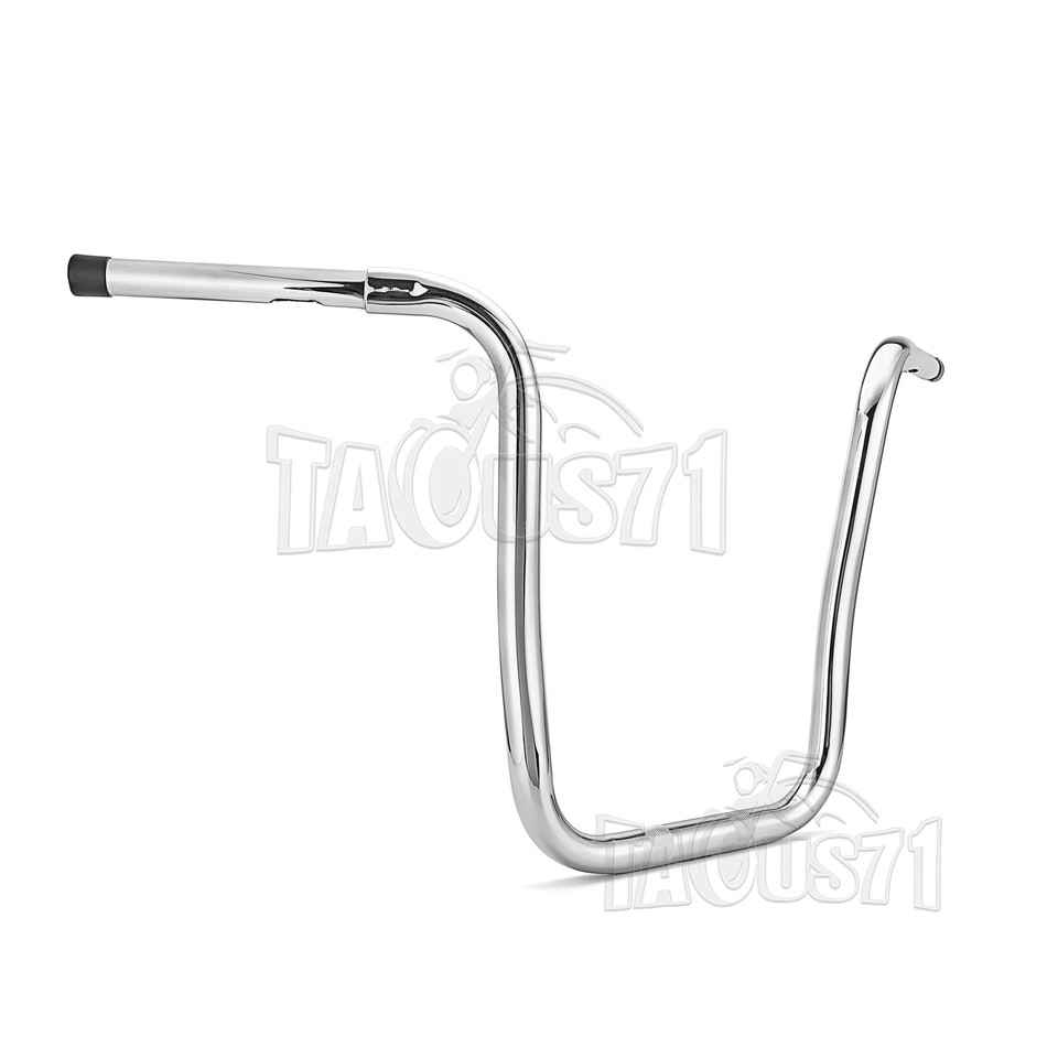 "16"" Gangster Ape Hanger Handlebar Curved Bar For Harley Dyna Softail ...