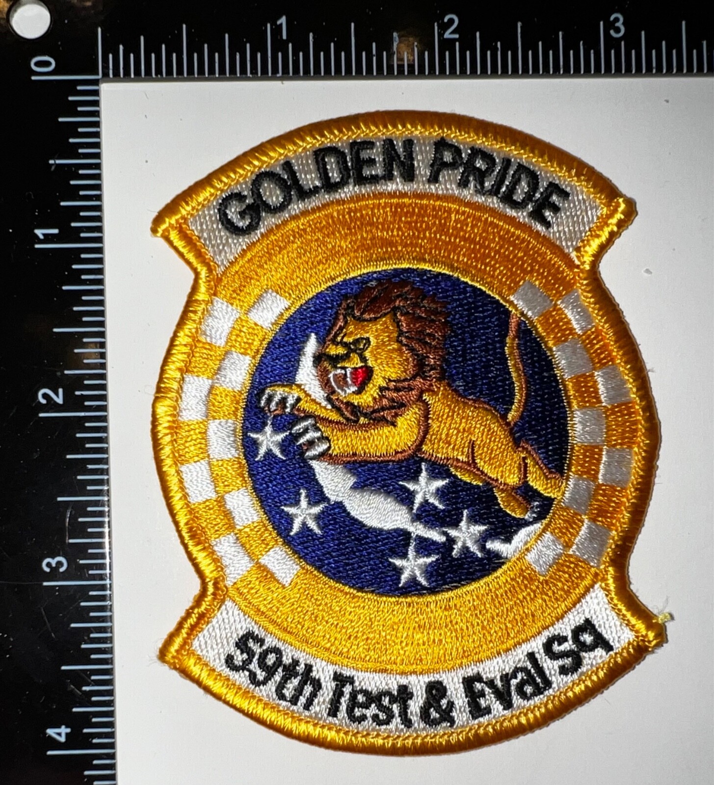 USAF US Air Force 59th Test & Evaluation Squadron Golden Pride Patch | eBay