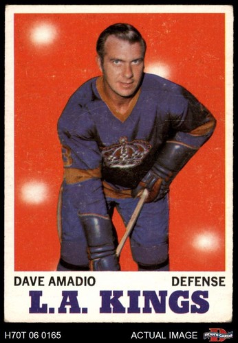 1970 Topps #33 Dave Amadio Kings-Hockey 3.5 - VG+ | eBay