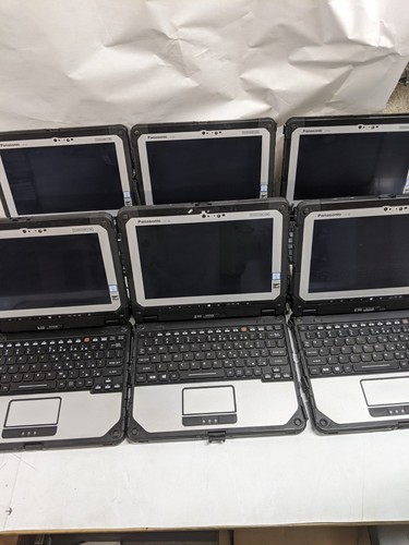 Lot of 6 Panasonic Toughbook CF-20 i5-7Y57 / 8GB RAM – All w/ Keyboards ...