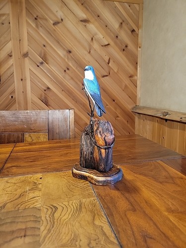 Casey Edwards Wood Carving Tree Swallow "Casey's Mantle Birds" Songbird ...