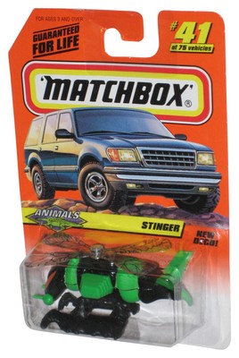 Matchbox Animals (1997) Green & Black Stinger Toy Helicotper Toy #41/75 | eBay