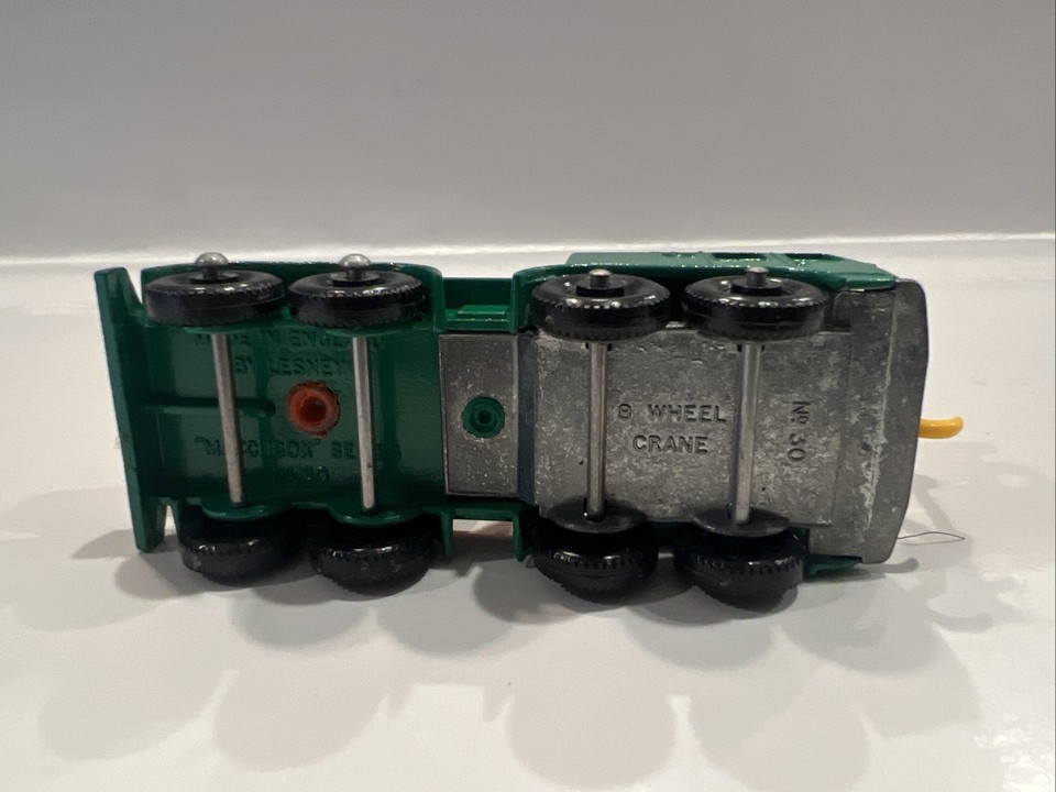 Vintage LESNEY MATCHBOX Series No 30 8 Wheel Crane In Complete Box Nice ...