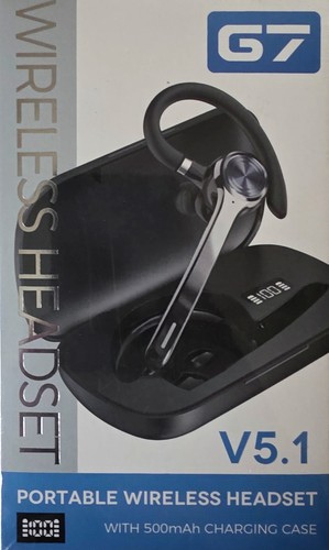 G7 Wireless Bluetooth Headset with 500mAh Charging Case V5.1 Hands free ...