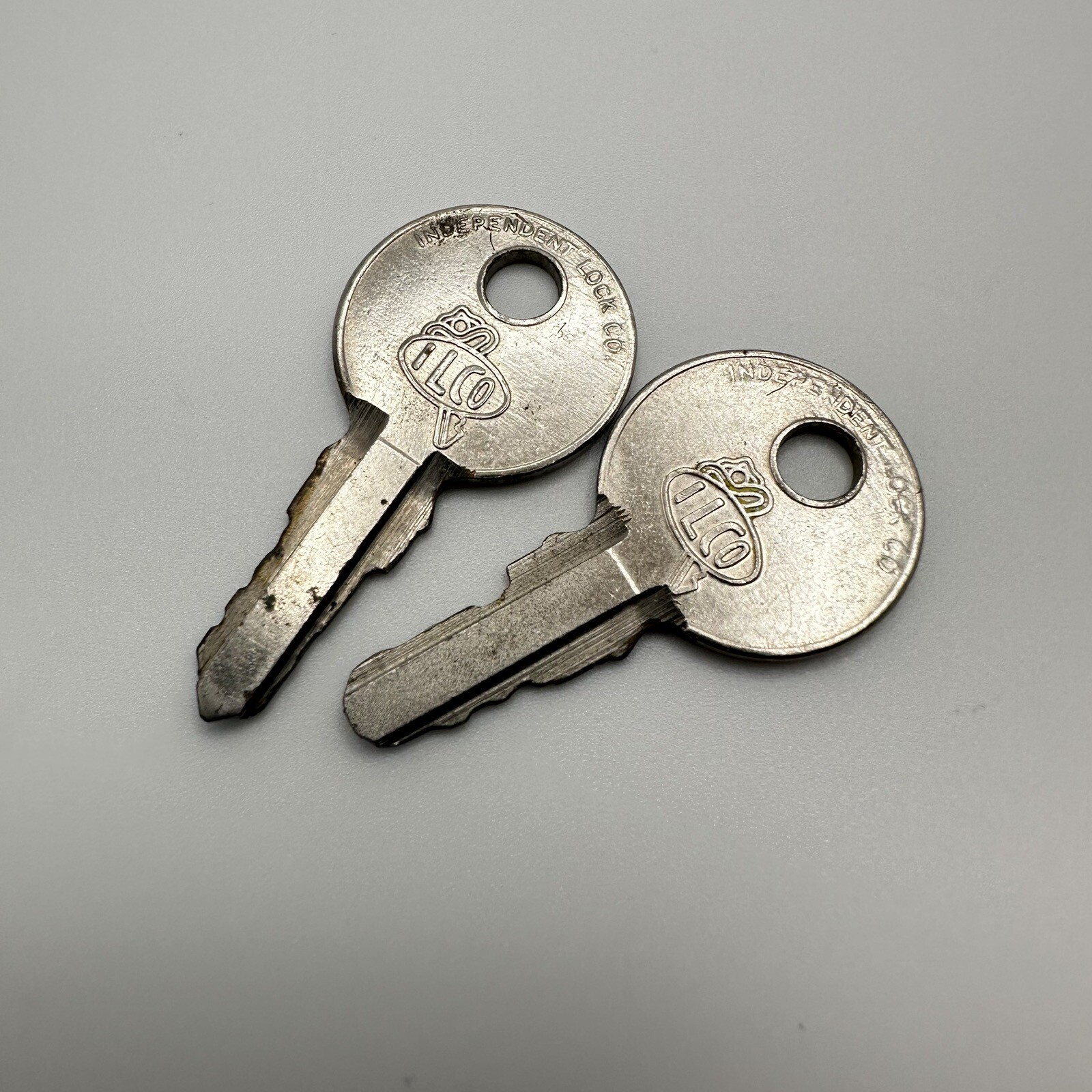 Vintage ILCO Keys Lot of 2 Old Keys Independent Lock Co 1041H Made in ...