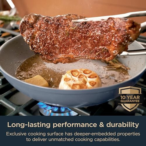 Ninja NeverStick Ceramic Pro 10-Piece Cookware Set, Non-Stick Pots ...