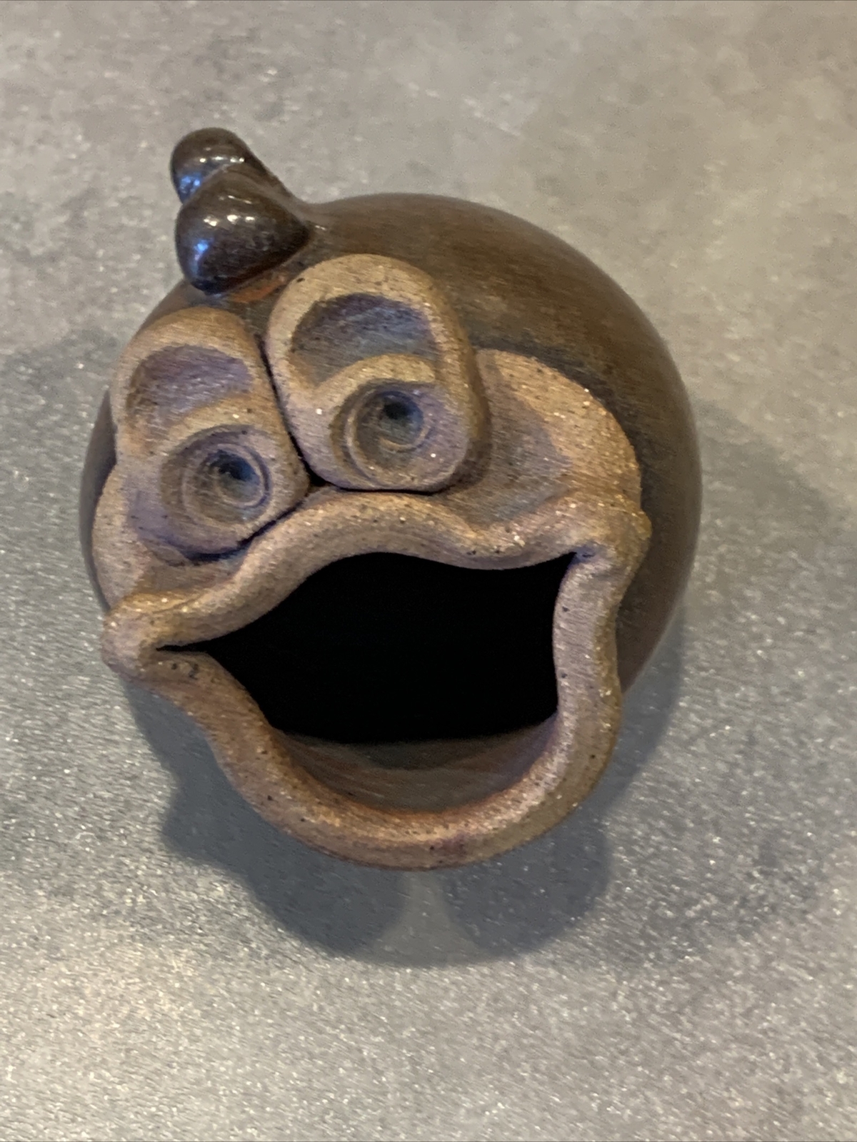 Vtg VN Pottery Funny Face Little Creamer Neti Pot Mini Planter ...