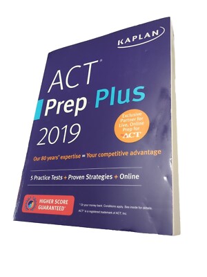 KAPLAN ACT Prep Plus 2020 Workbook And Study Prep 9781506236865| eBay