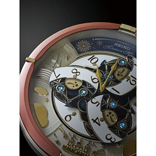 SEIKO RE601B Analog Wall Clock 52 Melody In Motion Song Automation 39cm ...