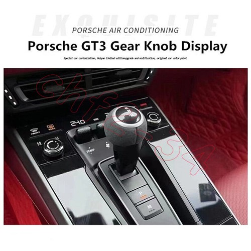 Real Carbon Fiber Car Gear Shift Knob Cover For Porsche 911 Shifter 992 ...