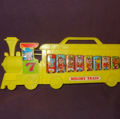 Vintage Melody Train Xylophone World Toy Animals Music Yellow | eBay
