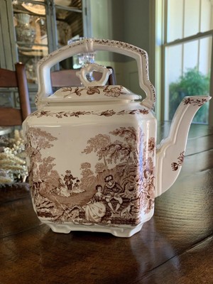 Teapots & Tea Sets - Transferware Teapot
