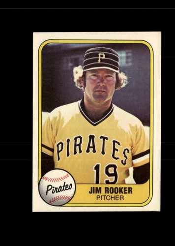 Jim Rooker 1981 Fleer Baseball Card #368 Pittsburgh Pirates + Fast Free ...