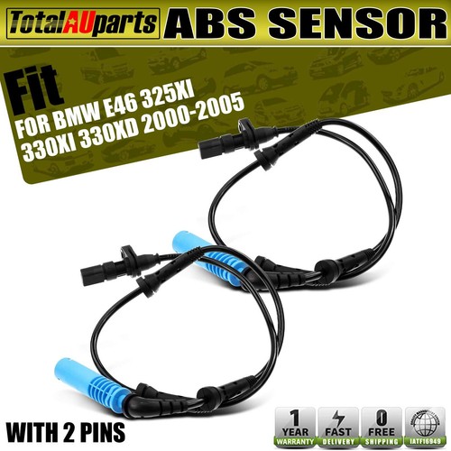 2x Front ABS Wheel Speed Sensor for BMW E46 325xi 330xi 330xd 2000-2005 ...