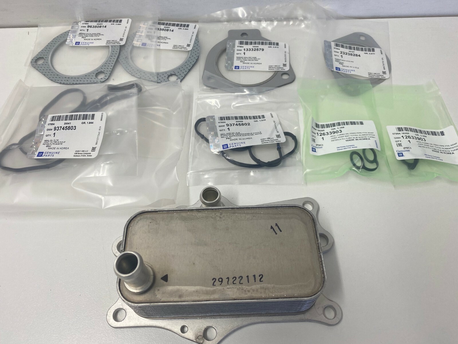 Genuine Holden Cruze & Captiva Diesel " Engine Oil Cooler Kit" | eBay ...