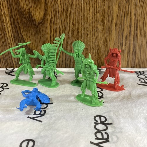 Vintage Native American Toy Figure Lot of 6 | eBay