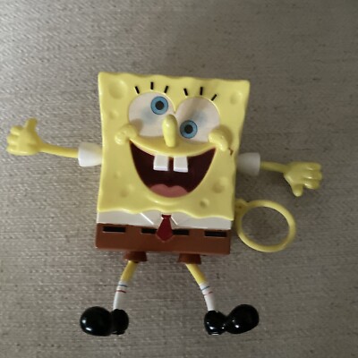 Spongebob Squarepants 4.5" Figure Toy Pull-String Vibrating 2009 ...