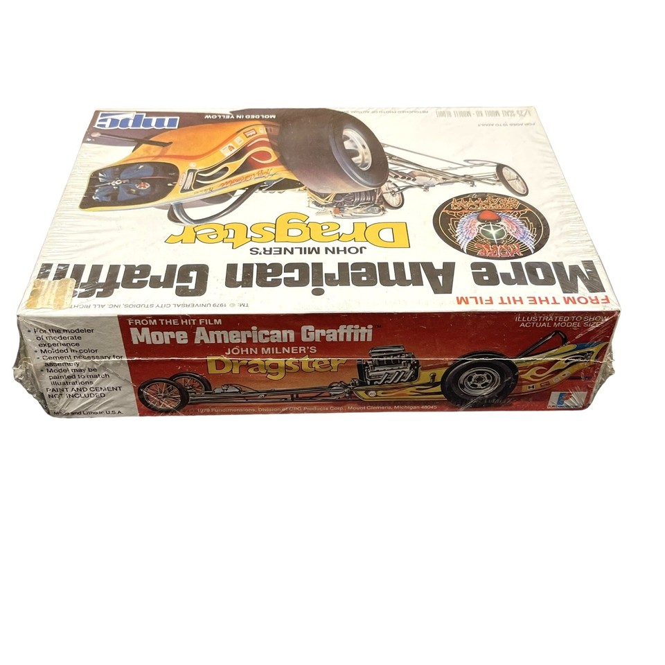 MPC MORE AMERICAN GRAFFITI JOHN MILNER'S DRAGSTER Model Kit 1/25 SEALED ...