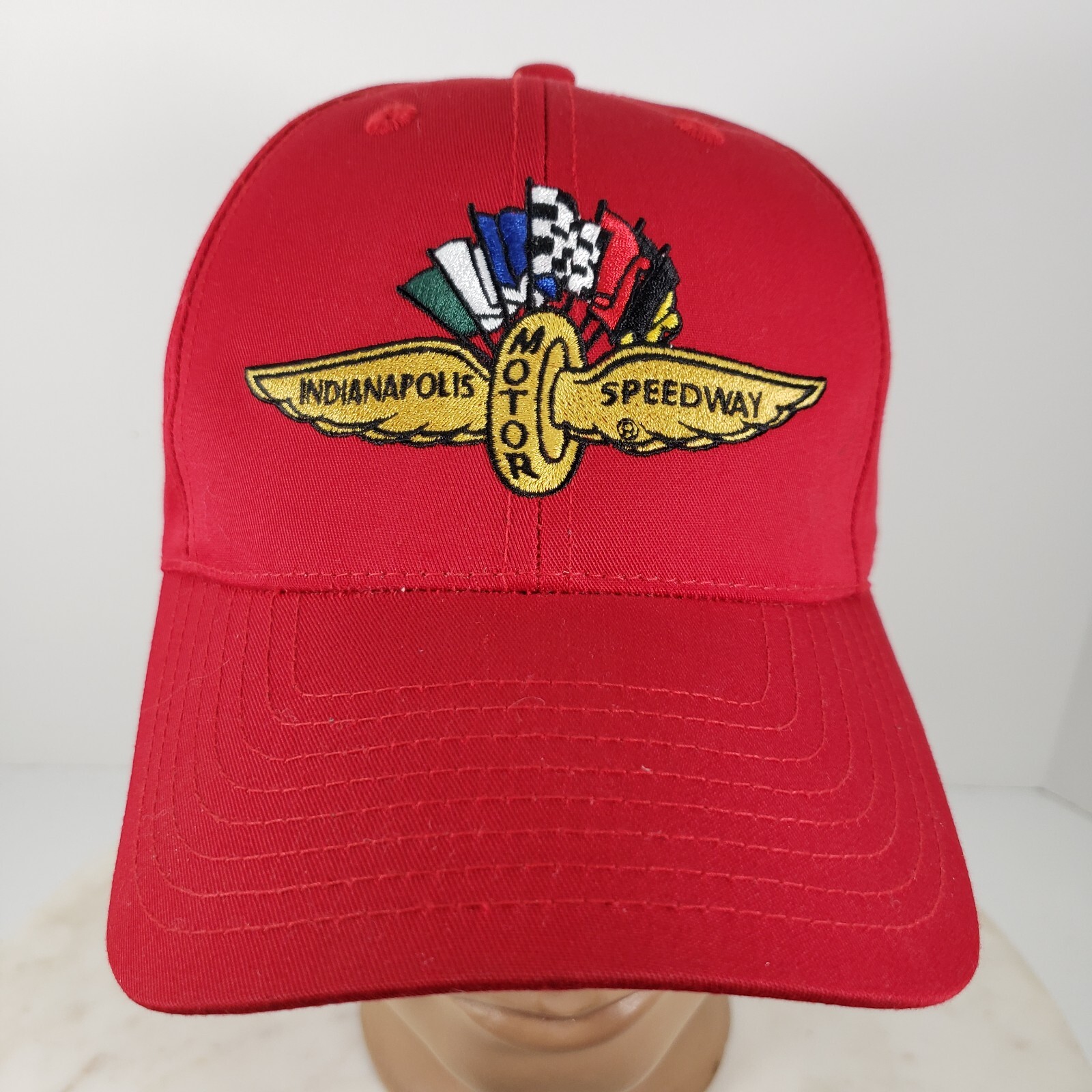 Vintage Indianapolis Motor Speedway Hat Wings Logo Cap Red Captivating ...