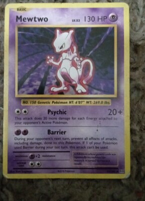 2016 basic Mewtwo pokemon card | eBay