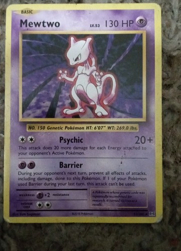 2016 basic Mewtwo pokemon card | eBay