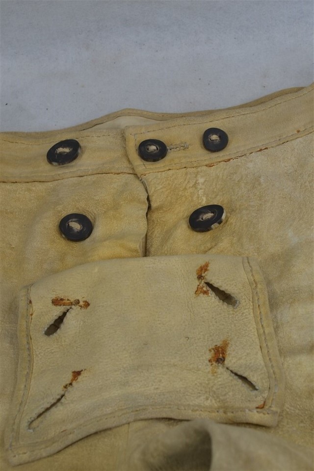 antique native american suede drop front pants indian war mountain man ...