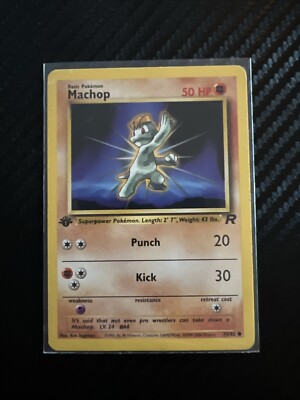Pokemon Team Rocket Machop 1st Edition #59/82 - Exact Card | eBay