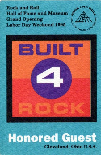 VINTAGE ROCK & ROLL HALL OF FAME & MUSEUM 1995 BUILT 4 ROCK HONORED ...