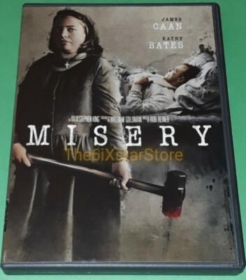 MISERY DVD Horror Classic 1990 Thriller STEPHEN KING Caan Bates Maniac ...