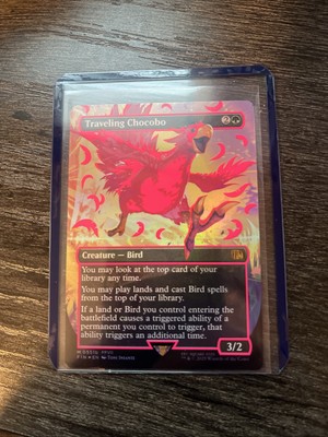 Traveling Chocobo (Borderless) (Neon Ink Pink) Final Fantasy Foil | eBay