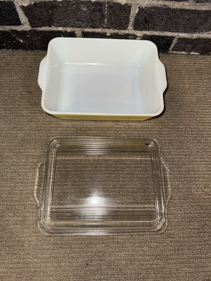 Vintage Pyrex Dish 0503 Yellow With Lid 503-c | eBay