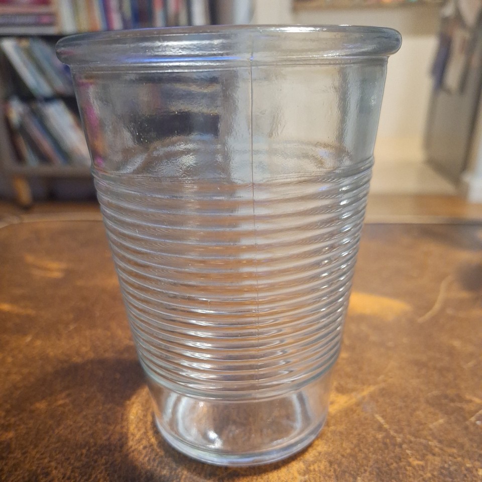 VTG Anchor Hocking 18oz. Sigma Cooler Glass Set Of 1 Clear Ribbed ...