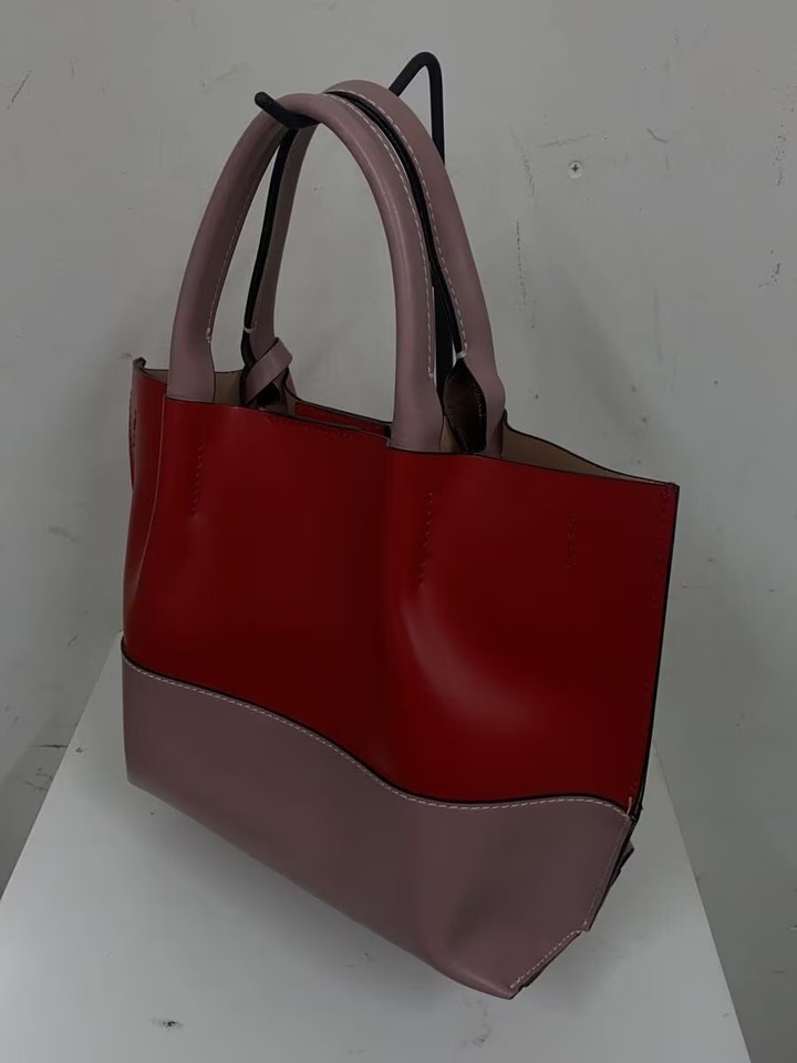 GIANNI CHIARINI 20 handbag in leather, solid red | eBay