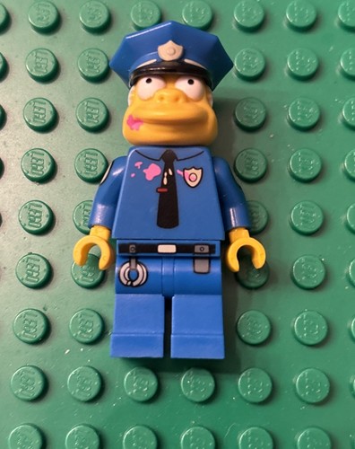 LEGO The Simpsons Kwik-E-Mart 71016 Chief Wiggum Minifigure Donut ...