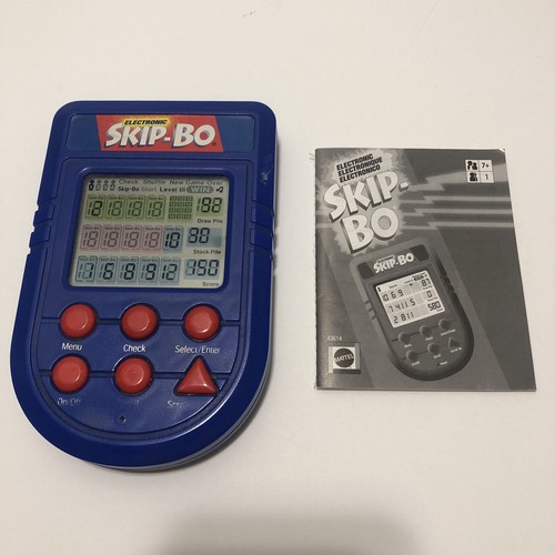 Vintage Skip-Bo Electronic Handheld Game Portable Mattel 2002 | eBay