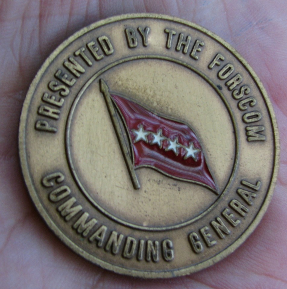 CG Challenge Coin, FORSCOM Freedom's Guardian (J5 coin box) | eBay