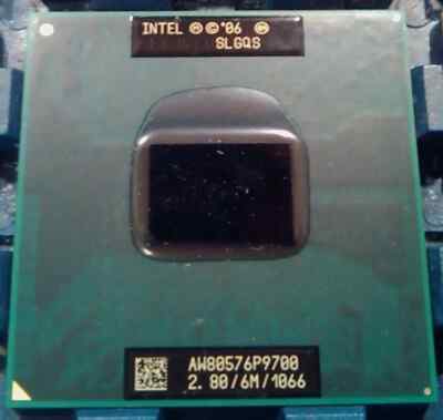 Intel Core 2 Duo P9700 2.8GHz SLGQS 6MB 1066mhz Dual-Core Laptop CPU ...