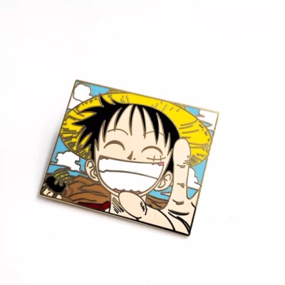 One Piece / Monkey D. Luffy Metal enamel Pin Badge Backpack Lapel ...