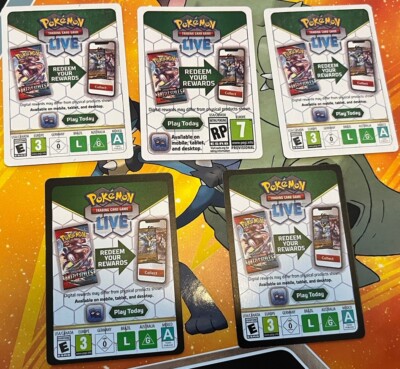 Pokemon Redeem Code, 5 Code Cards For TCG, Never Been Redeemed | eBay