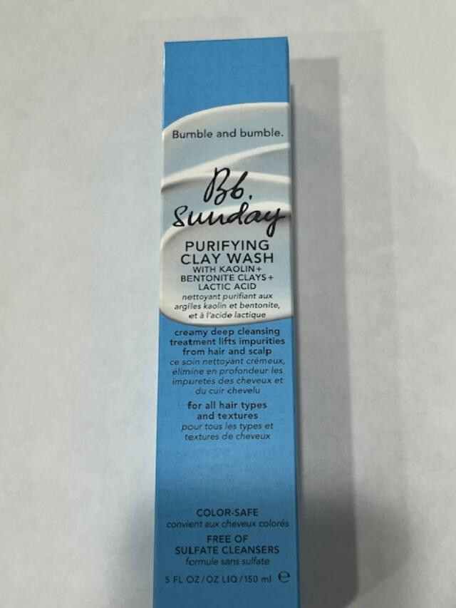 Bumble and Bumble Bb. Sunday Purifying Clay Wash Kaolin 5oz 150ml NIB ...