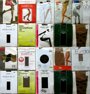 10 x STRUMPFHOSEN - TIGHTS - HUDSON - ESDA - LEGS - VINTAGE - OVP - GR ...