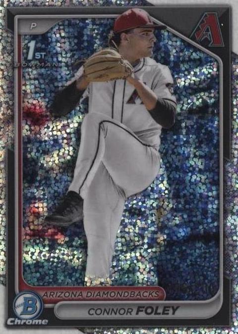 2024 Bowman Draft - Chrome Connor Foley #BDC-50 Sparkle Refractor /200 ...