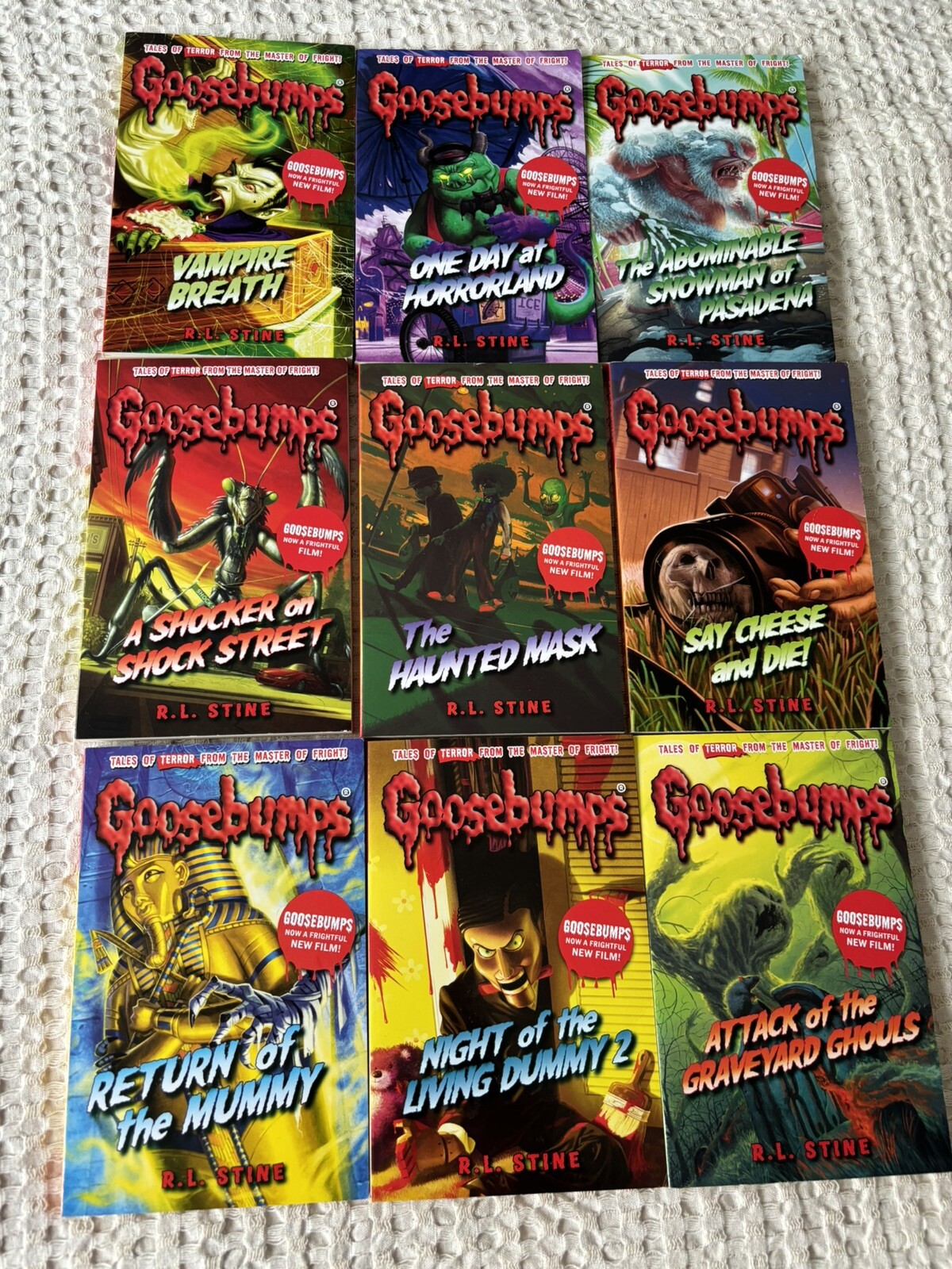 Goosebumps R L Stine bundle Of 9 Books | eBay UK
