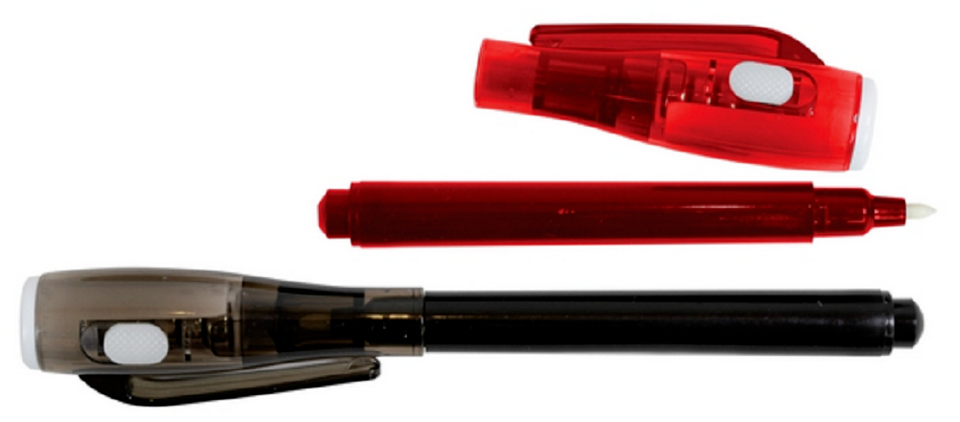 INVISIBLE SPY INK PEN - WRITE SECRETLY. DETECTIVE TOY KIDS CHILDRENS ...